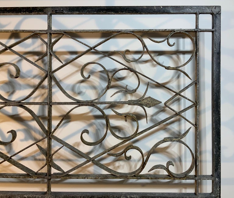 Hand Forged Iron Fireplace Screen at 1stDibs