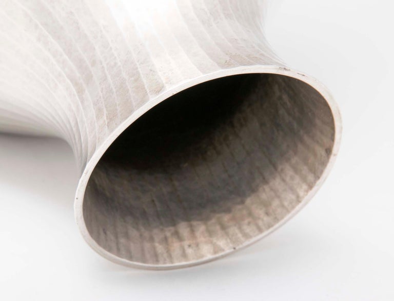 Hand-Hammered Jungin 'Pure Silver' Vase at 1stDibs