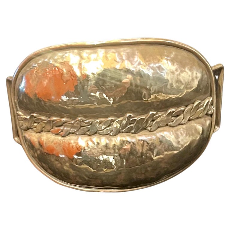 Hand Hammered Polished Brass Woman's Belt Buckle 1970's Boho Style For ...