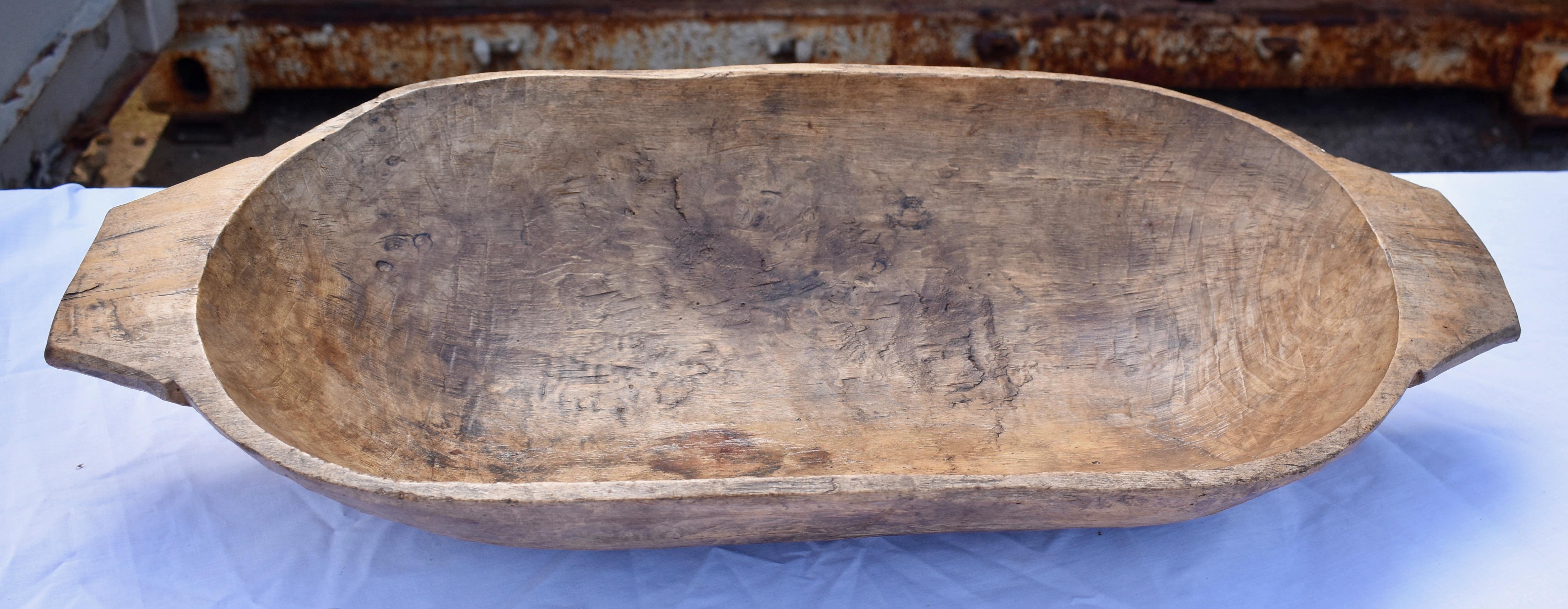 Hand-Hewn Fruitwood Trog or Dough Bowl For Sale at 1stDibs | vintage ...