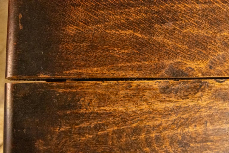 Hand Hewn Trestle Table For Sale at 1stDibs