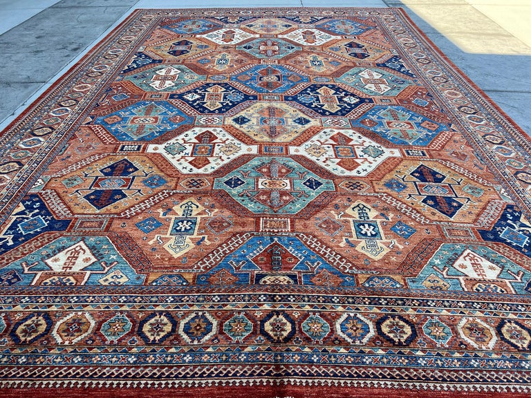 Hand-Knotted Afghan Rug Premium Hand-Spun Afghan Wool Fair Trade For ...