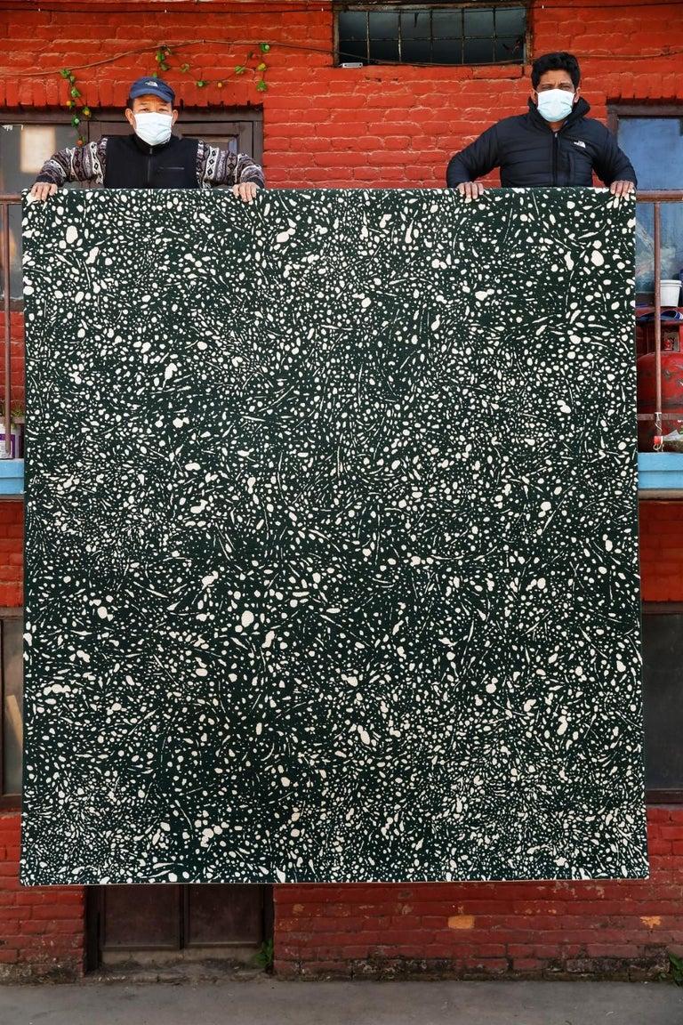 Hand Knotted "Encre" Rug 140, Florian Pretet and Lisa Mukhia Pretet For ...