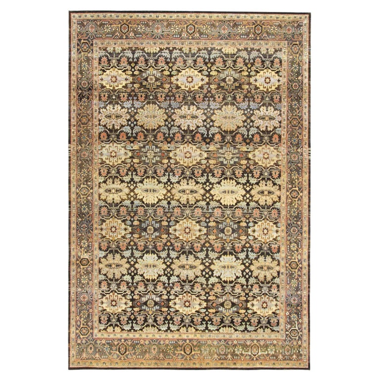 Hand Knotted One of a Kind Wool Area Rug For Sale at 1stDibs