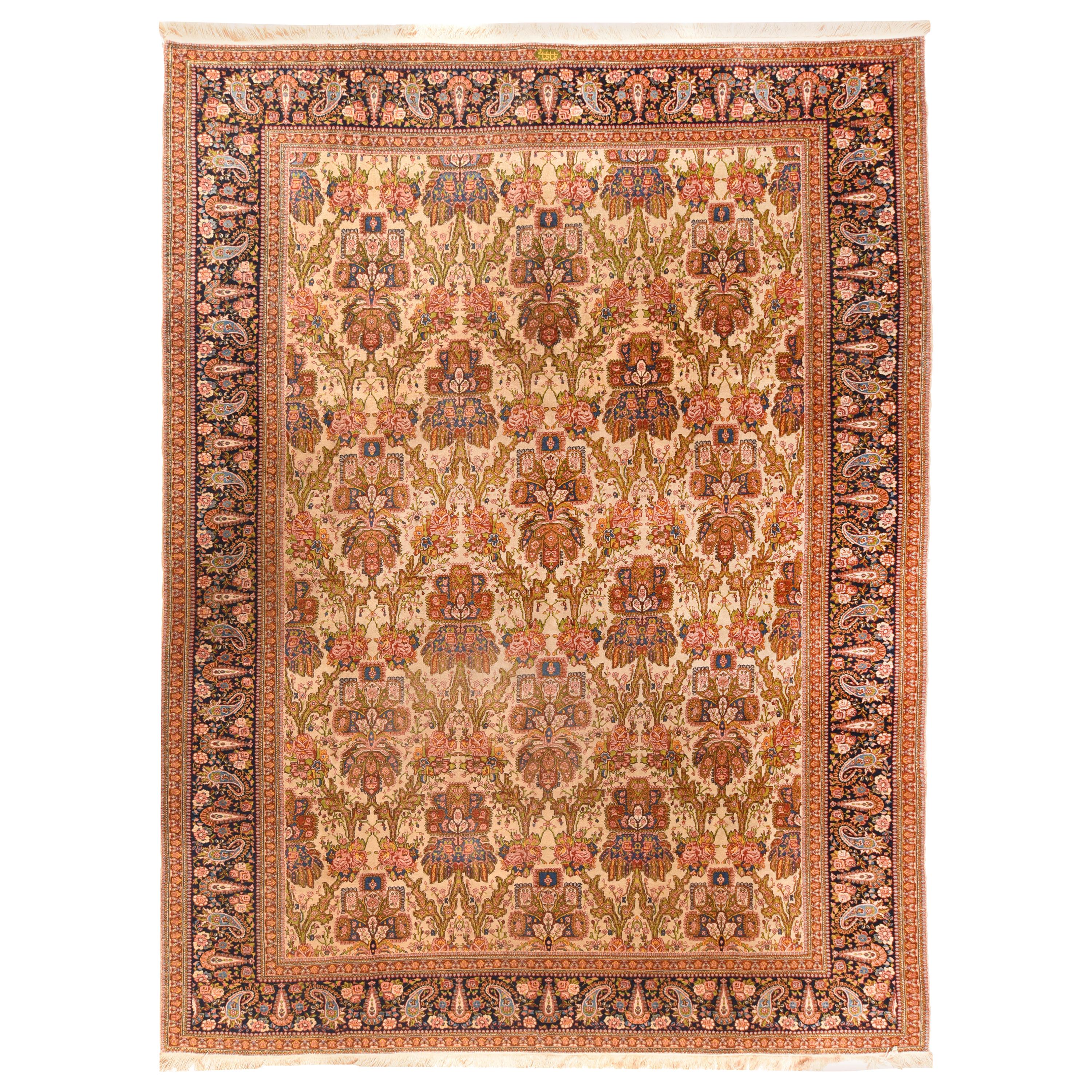 Persian Tabriz, Signed For Sale at 1stDibs
