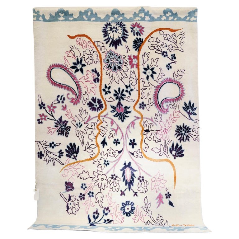 Hand Knotted Rug Design Projection For Sale at 1stDibs