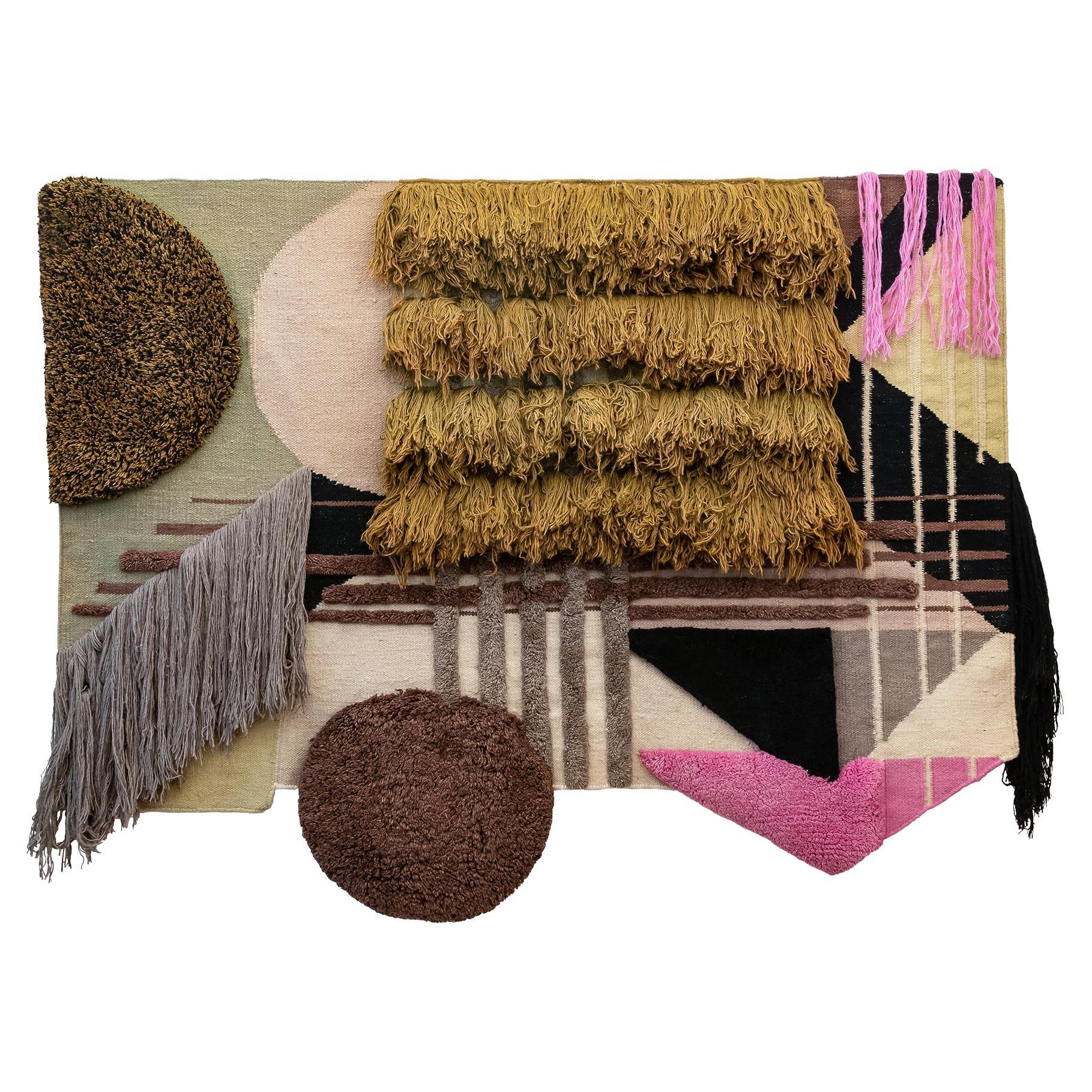 Hand-Knotted Textile Poster #14 by Lyk Carpet For Sale at 1stDibs