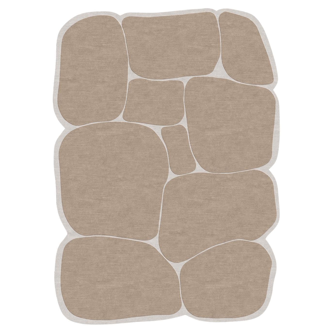 Hand-knotted wool rug "Marine Rock" by Lalana For Sale at 1stDibs