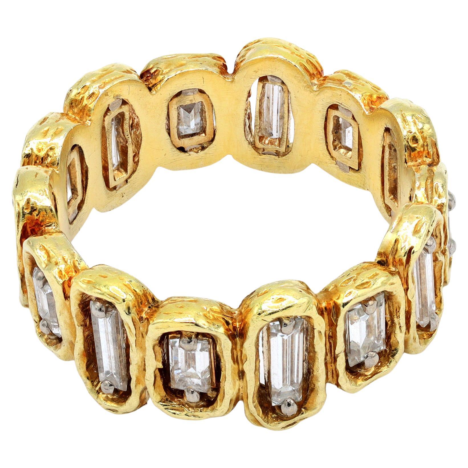 Tiffany and Co. Atlas Roman Numeral Wedding Diamond Ring in 18 Karat ...