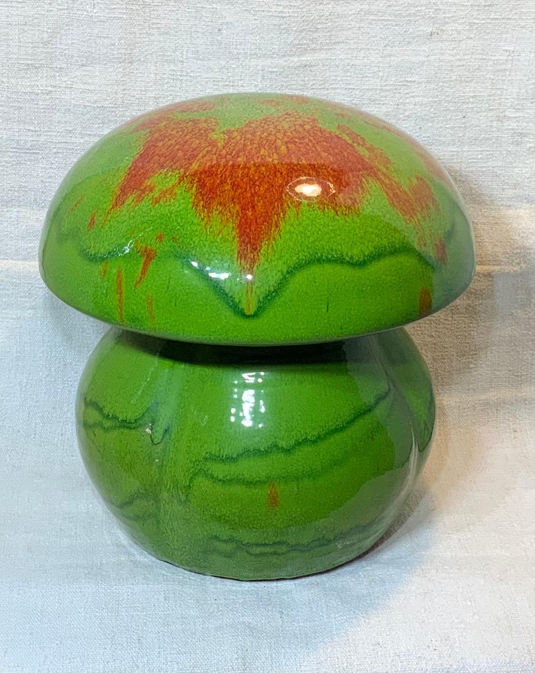 Handmade Center Piece Glazed Ceramic Mushroom at 1stDibs