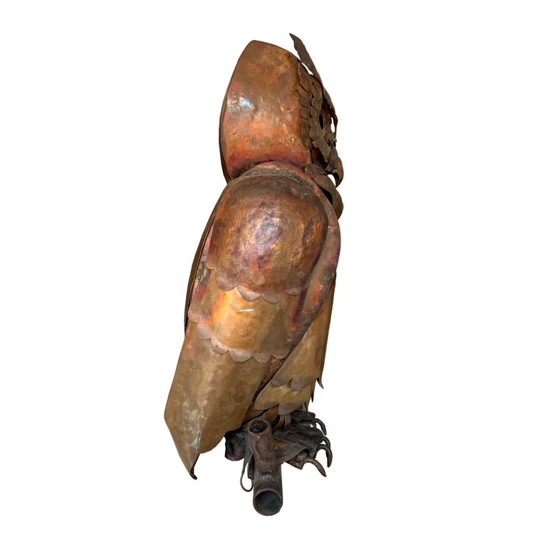 Handmade Copper Owl at 1stDibs