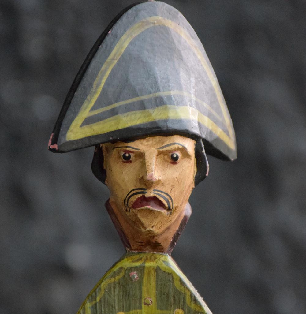 Hand Made German Folk Art Jumping Jack Soldier Toy Figure, circa 1890 ...