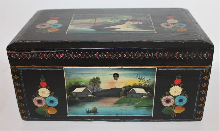 Handmade Mexican Boxes Set of Three For Sale at 1stDibs