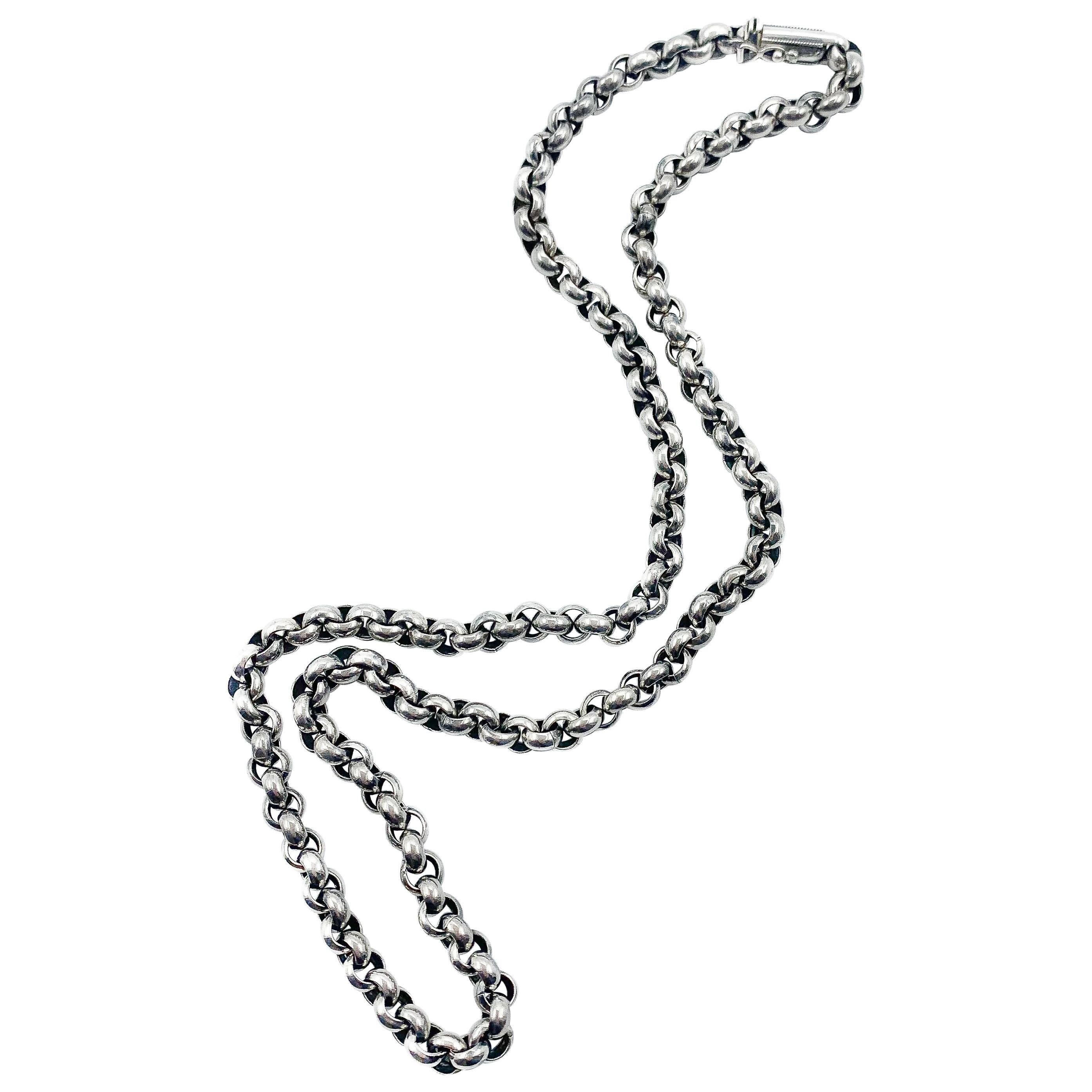 A Significant Georgian Sterling Rope Chain at 1stDibs