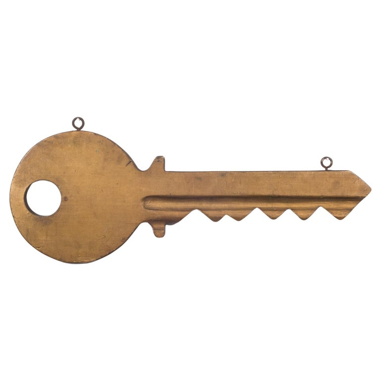 Hand Made Wooden Key Sign, c.1950 at 1stDibs