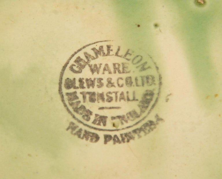 Hand Painted Art Deco Vase by Clews of England, circa 1930 For Sale at ...