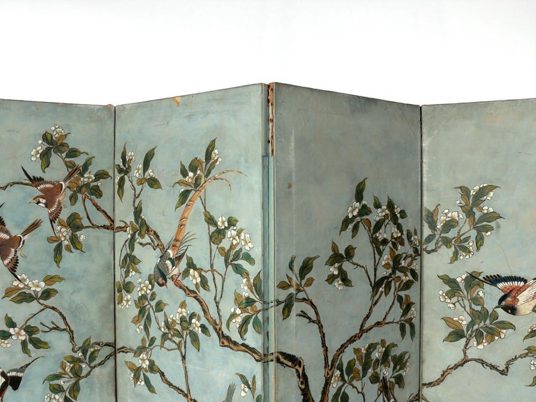 Hand Painted Asian Folding Screen, circa 1930s at 1stDibs | asian ...