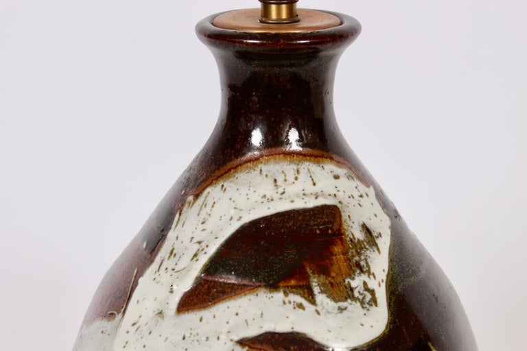 Signed American Craft Movement High Gloss "Brushstroke" Art Pottery ...