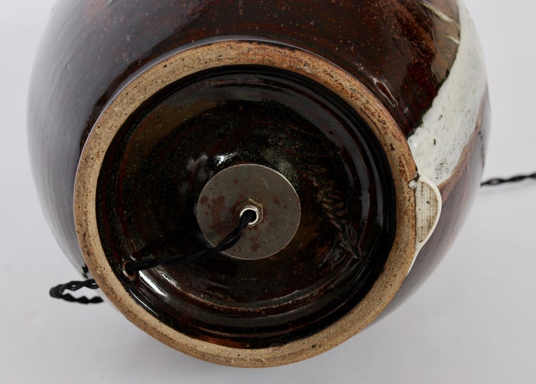 Signed American Craft Movement High Gloss "Brushstroke" Art Pottery ...