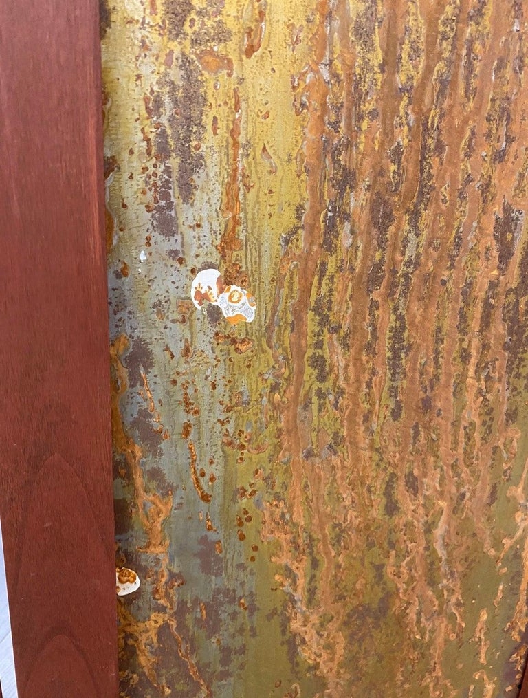 Hand Painted Cowgirl Western Room Divider Screen Four-Panel Adirondack ...