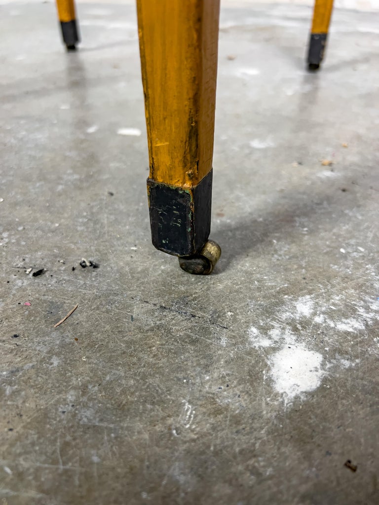 Hand Painted Drop Leaf Table For Sale at 1stDibs