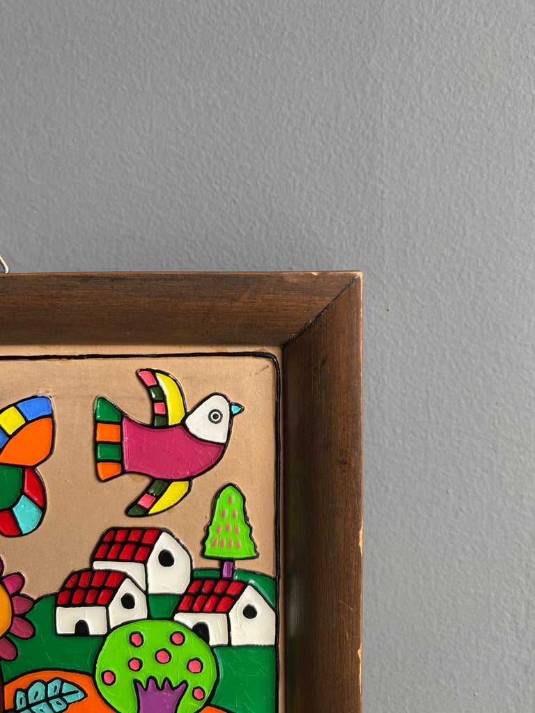 Hand Painted Folk Art, La Palma Salvador For Sale at 1stDibs Hand Painted Folk Art, La Palma Salvador For Sale at 1stDibs