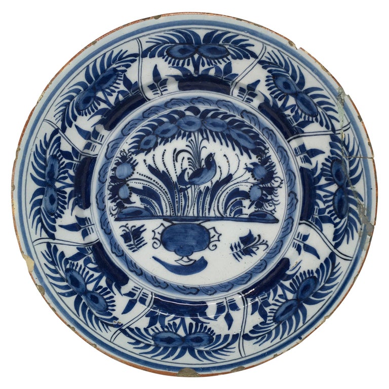 Hand Painted Italian Deruta Pottery Bowl at 1stDibs