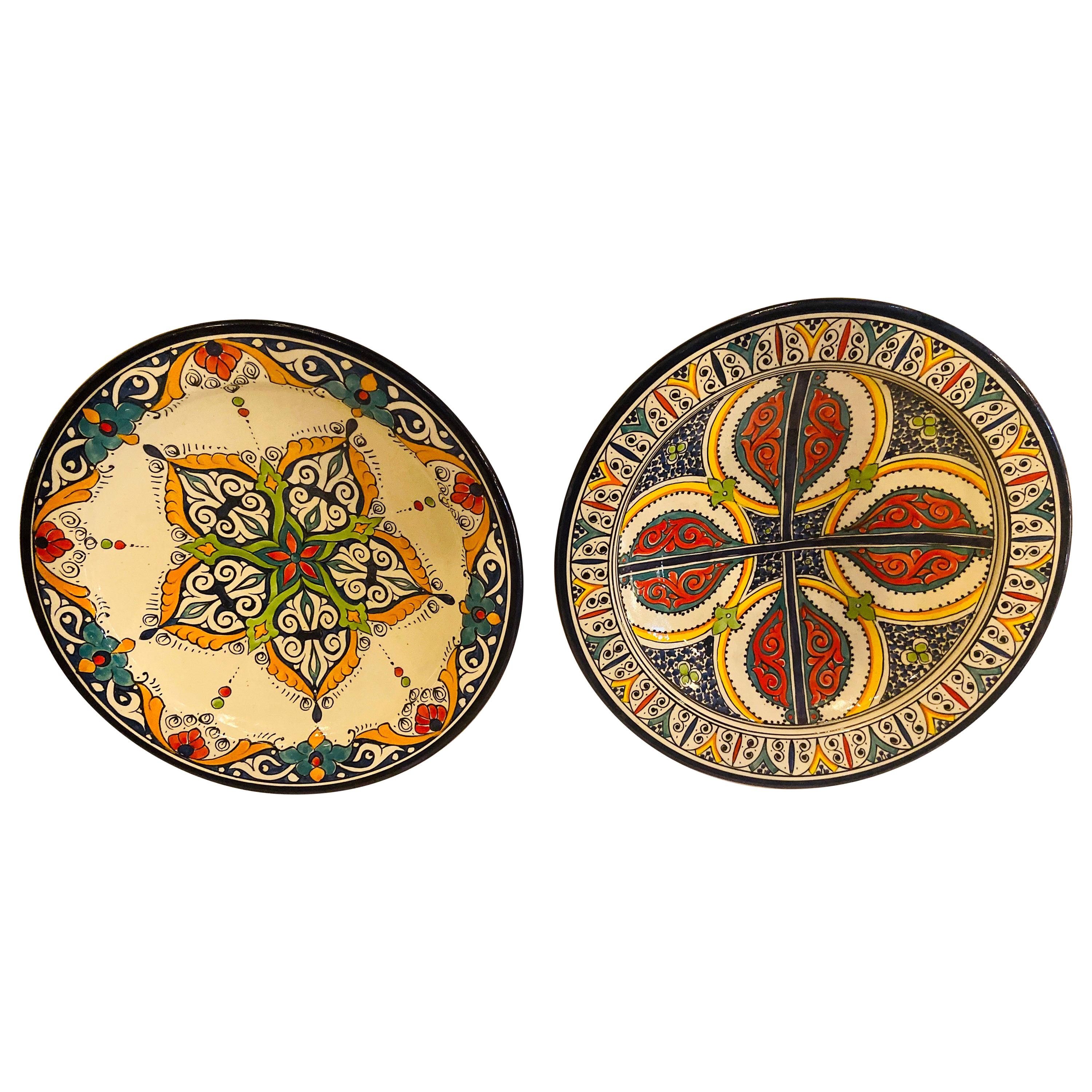 Handmade Large Ceramic Serving Decorative, Center Table Plates, Set of ...