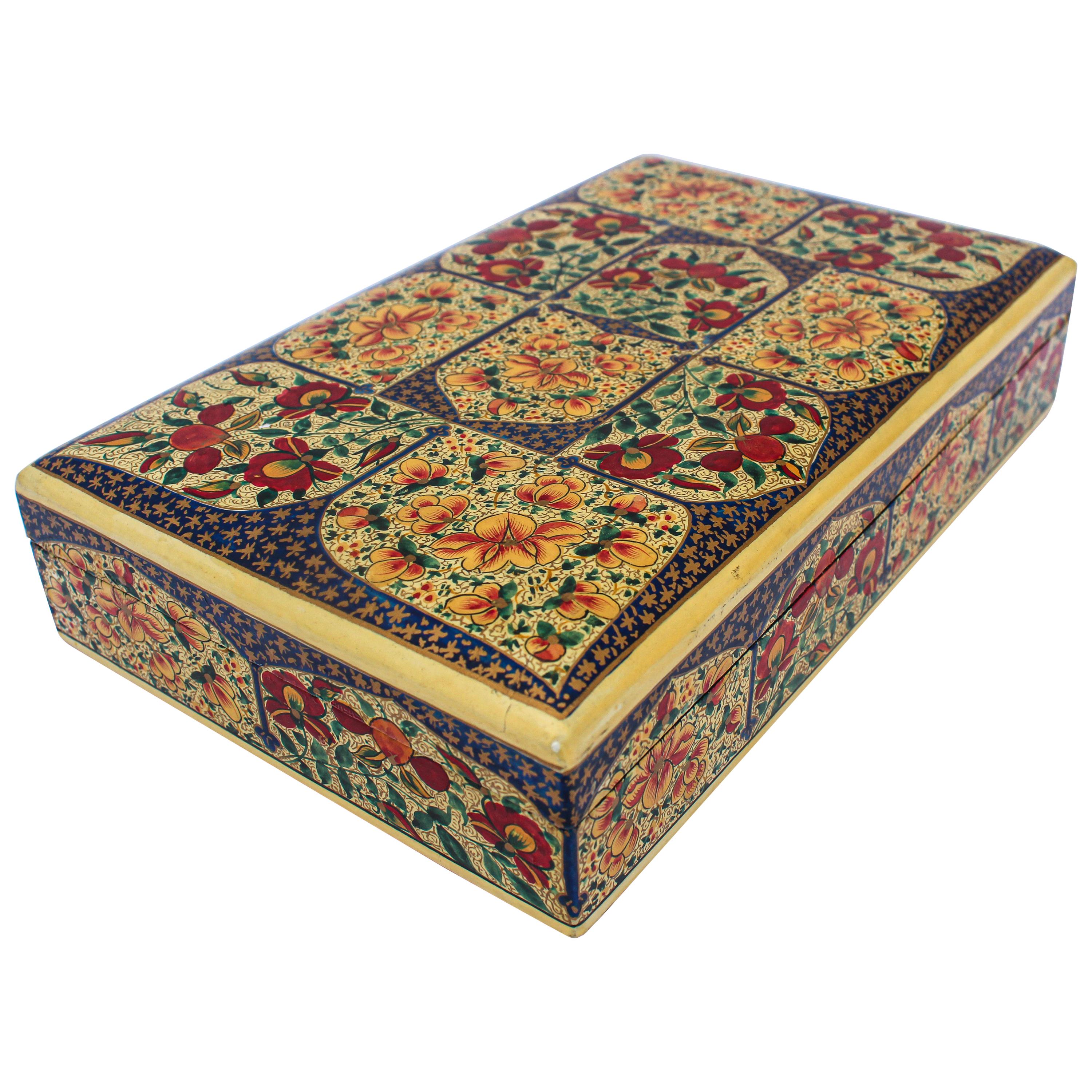 Antique Islamic Persian Wooden Box at 1stdibs