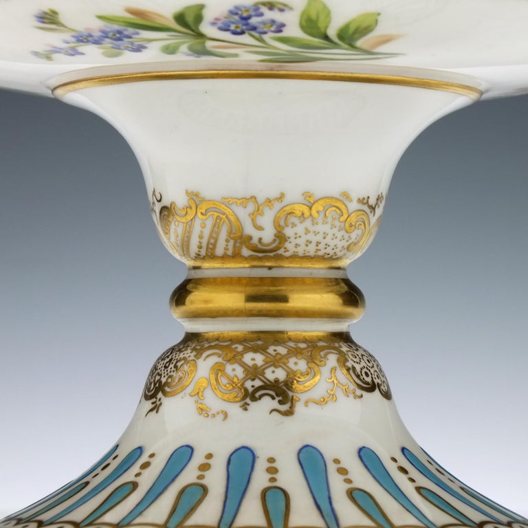 Hand Painted Minton Botanical Dessert Service, circa 1880 at 1stDibs