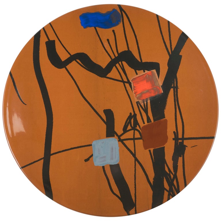 Hand Painted Platter with Unique Contemporary Design, Platter 36 For ...