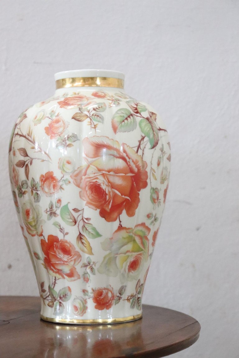 Hand Painted Porcelain Pair of Vase by Thomas Ivory Bavaria, 1948 at ...