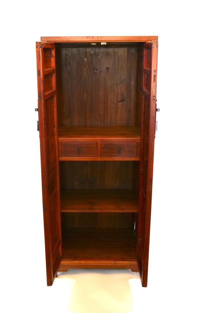 Hand Painted Red / Gilt Wood Chinoiserie Decorated Cabinet For Sale at ...