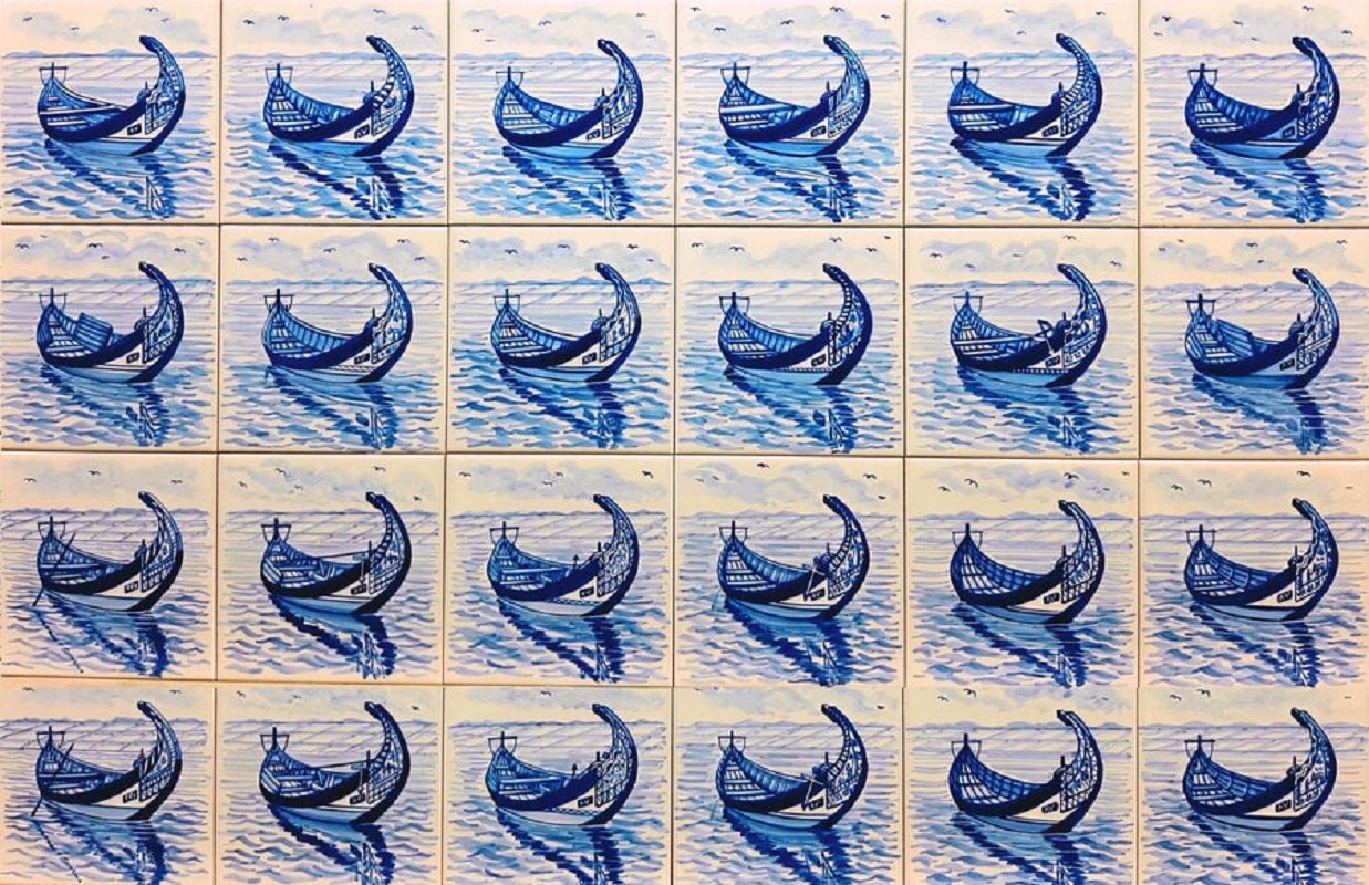 Portuguese Hand Painted Tiles in Pure Clay and Fine Ceramic For Sale at ...