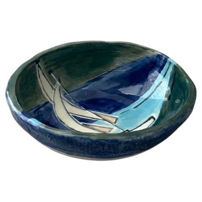 Hand Painted Trinket Bowl For Sale at 1stDibs