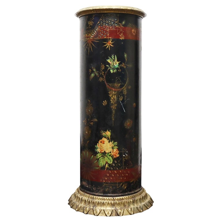 Hand-Painted Victorian Umbrella Stand For Sale at 1stDibs