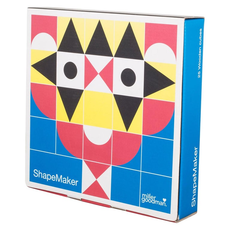 Hand Printed Shape Maker Puzzle by Miller Goodman at 1stdibs