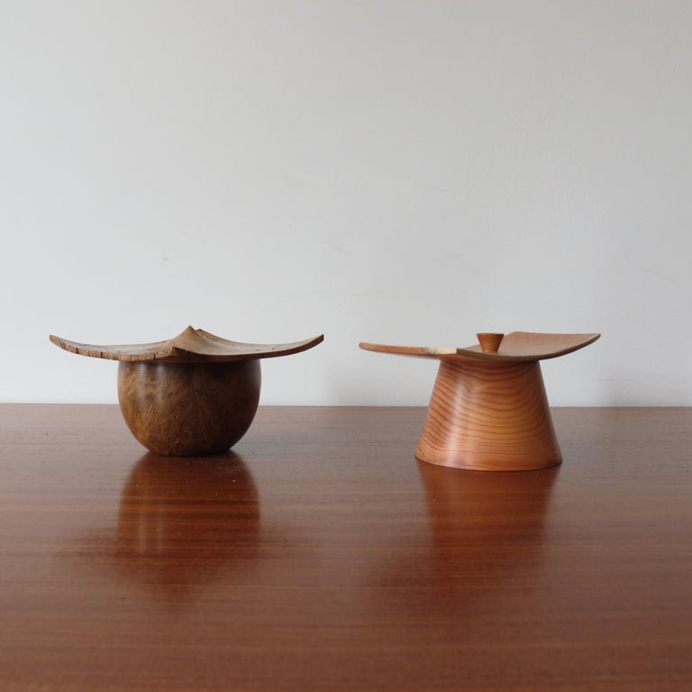 Hand Produced Burr Oak Wooden Turned Lidded Pot Japanese Style For Sale ...