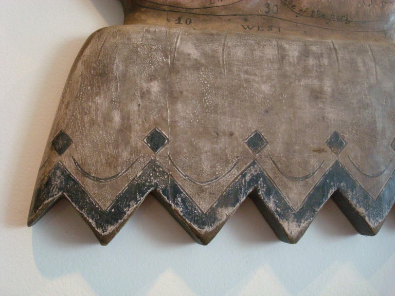 Hand Reading / Palmistry Folk Art Wooden Sign, 1900s at 1stDibs