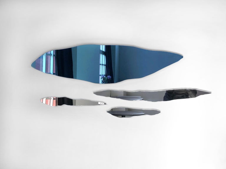 Hand-Sculpted Horizon Mirror, Laurene Guarneri For Sale at 1stDibs