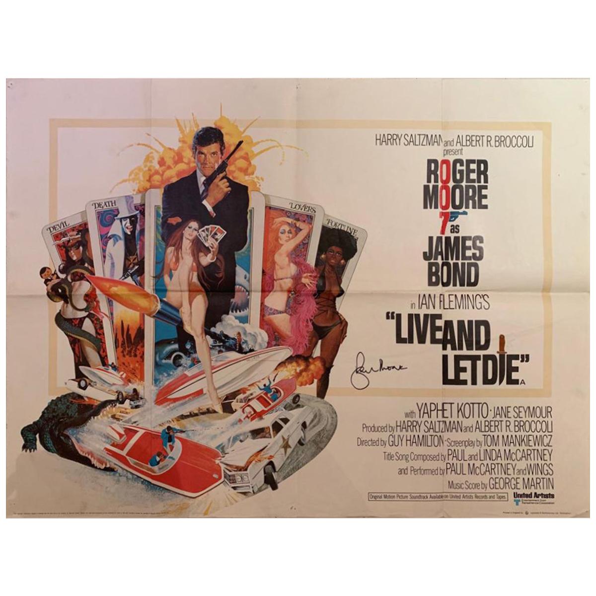 "Live and Let Die", Poster, 1973 For Sale at 1stDibs