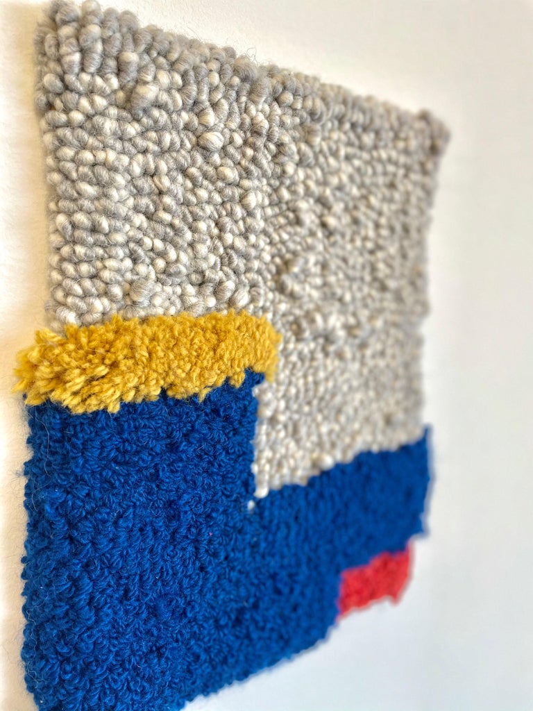 Hand-Tufted Wall Hanging Minimalist Geometric Landscape Tufted Rug For ...