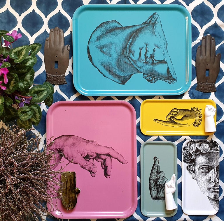 Hand Wood Big Serving Tray For Sale at 1stDibs