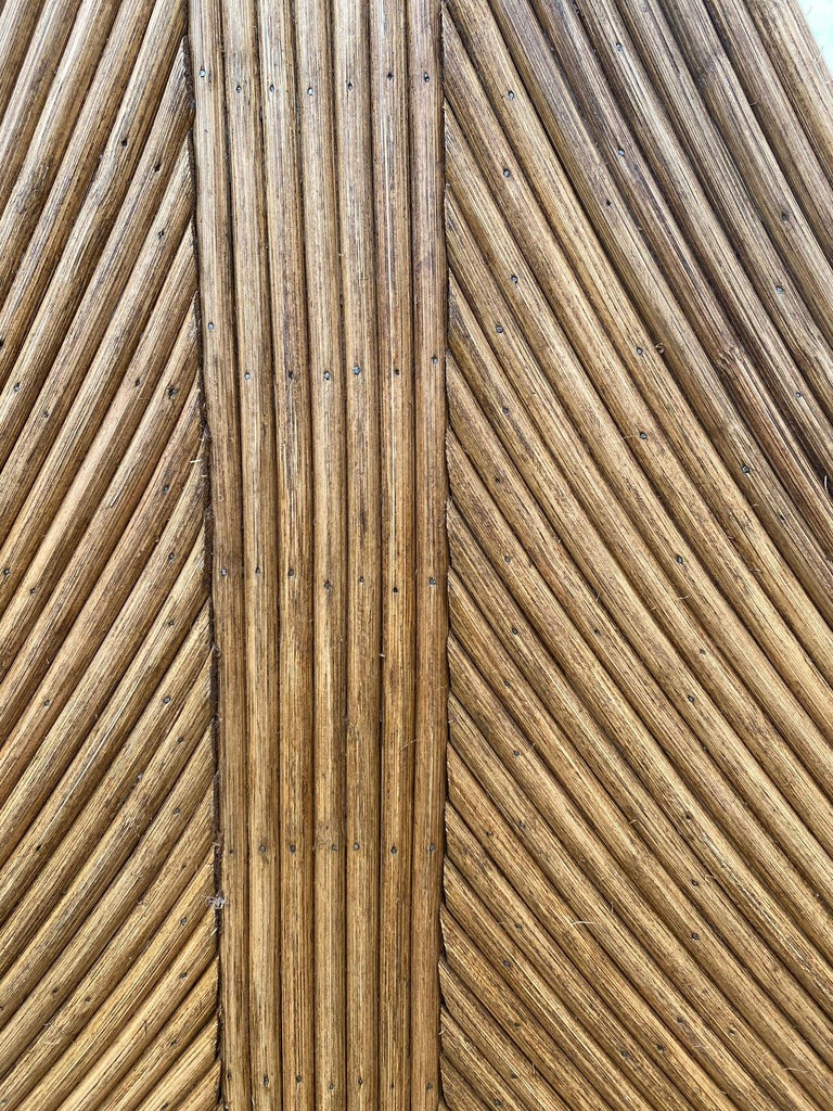 Hand Woven Lace Wicker Folding Screen with Mirrors For Sale at 1stDibs