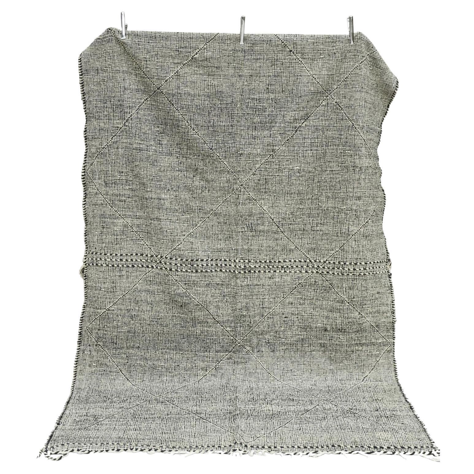 Hand Woven Moroccan Rug, Yellow Diamond For Sale at 1stDibs