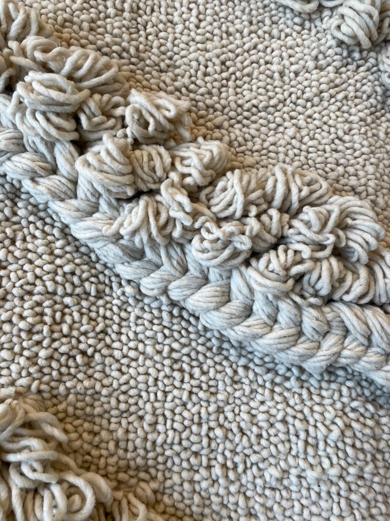 Hand Woven Natural Wool Wall Tapestry, Extra Long at 1stDibs