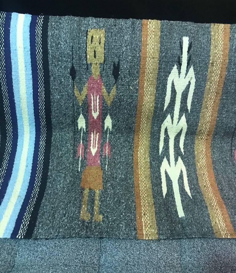 Handwoven Navajo 'Yei' Pictorial Rug at 1stDibs