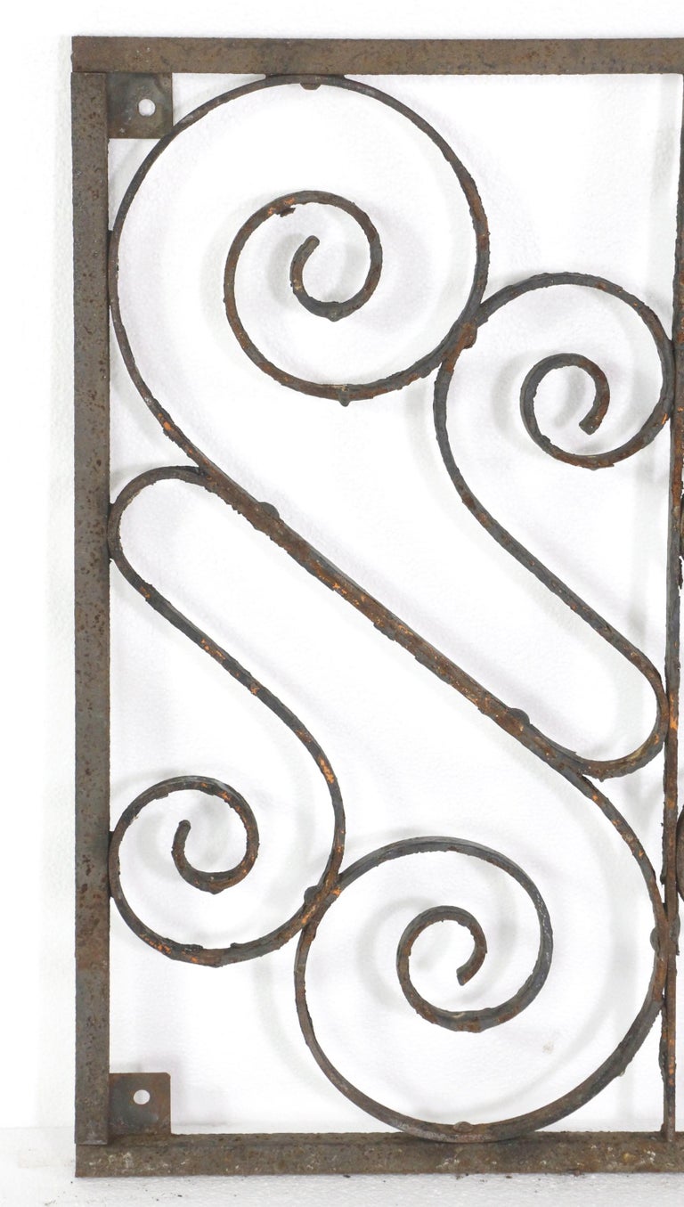 Hand Wrought Antique Iron Gate or Fencing Part Curls and Swirls For ...