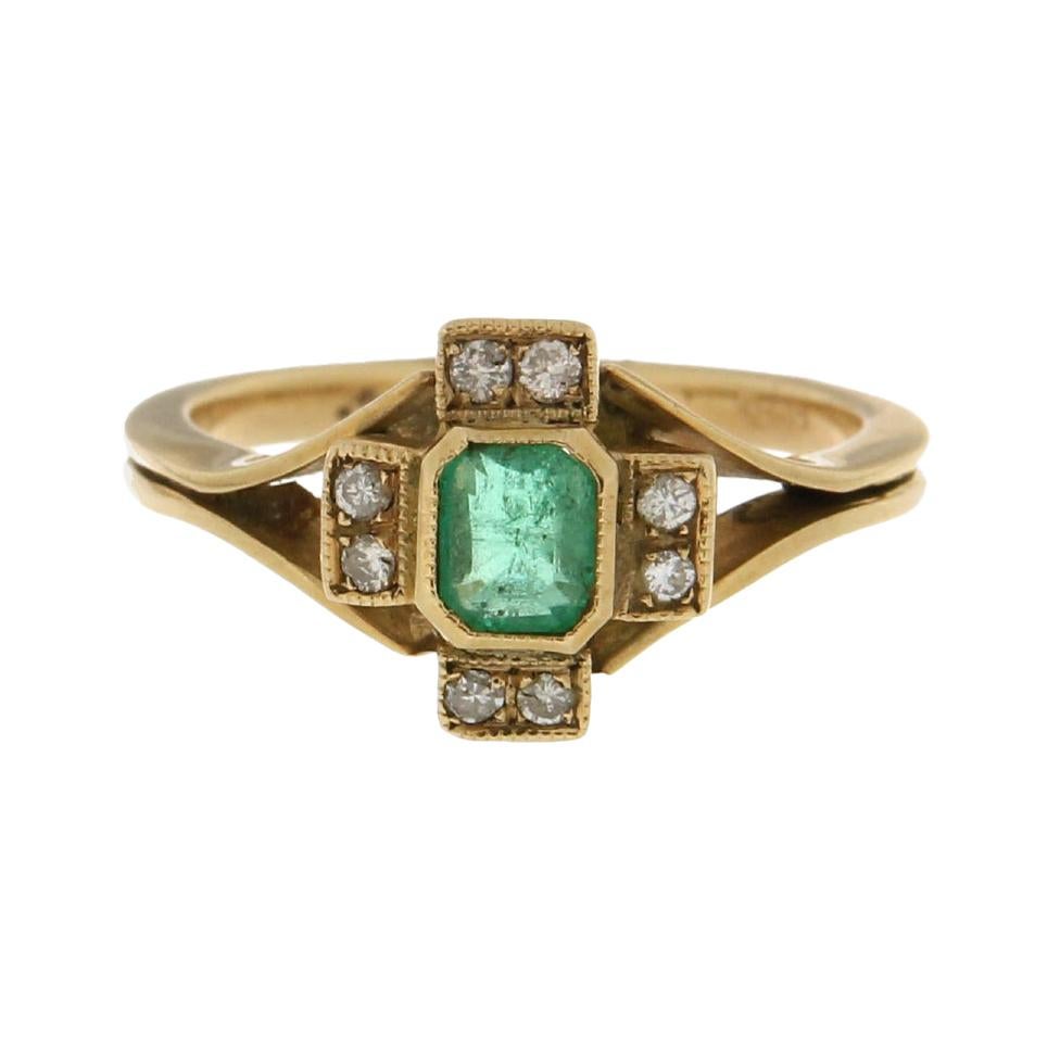 Enamel Emerald Diamond Gold Leopard Cocktail Ring at 1stDibs | leopard ...