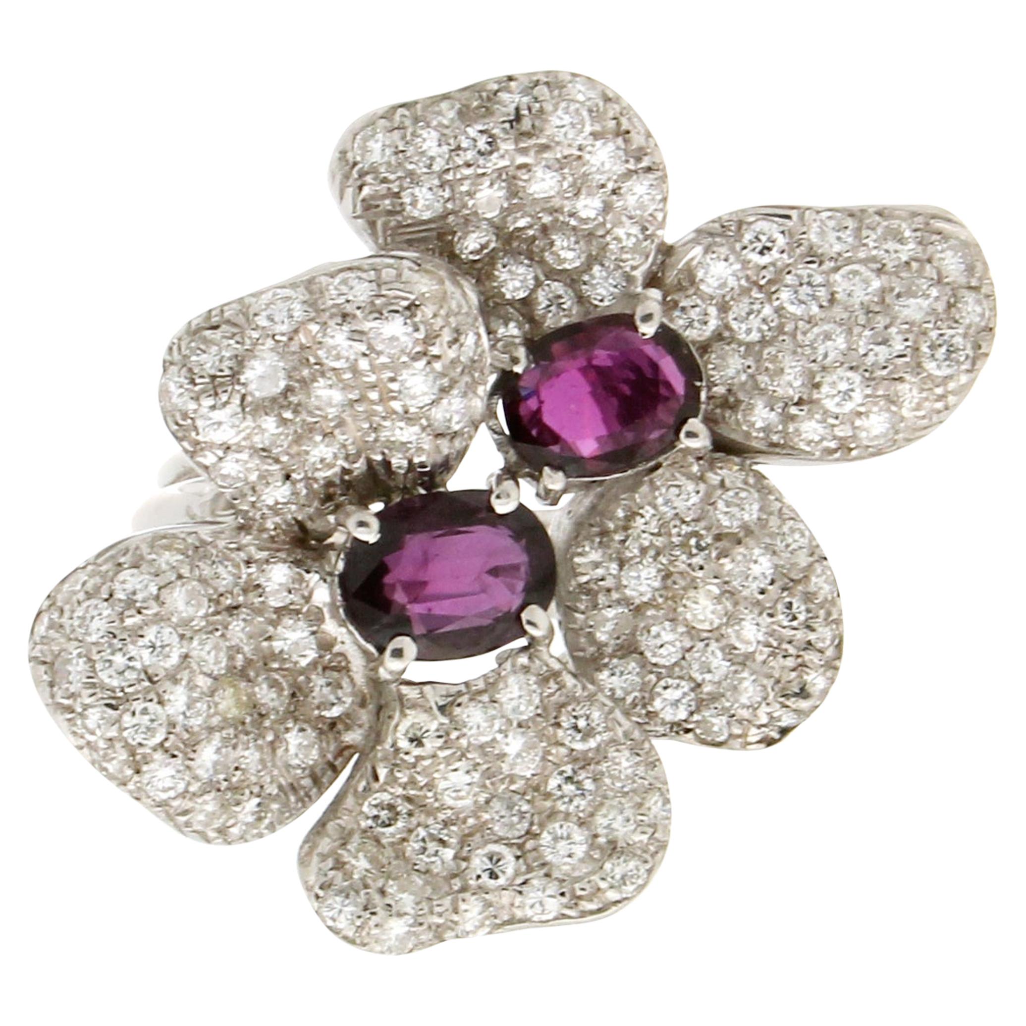 Handcraft Pearl 18 Karat Yellow Gold Diamonds Cocktail Ring For Sale at ...